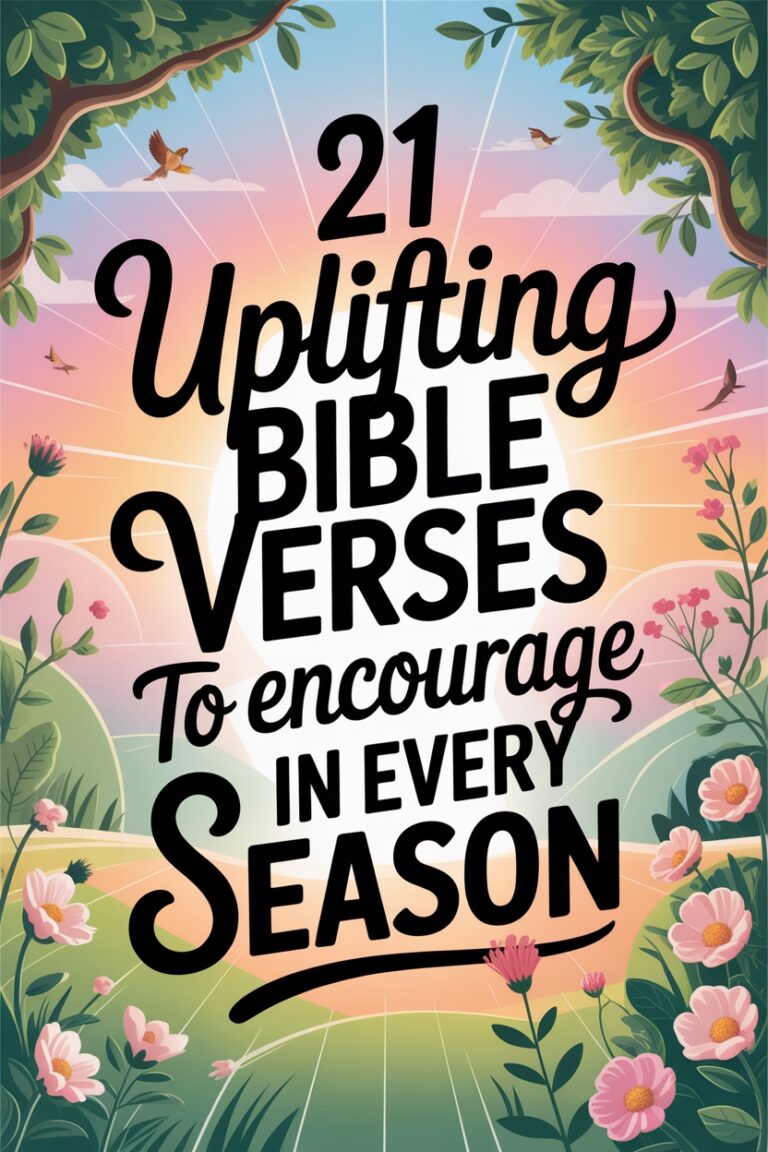 21 Uplifting Bible Verses to Encourage You in Every Season – Gospel ...